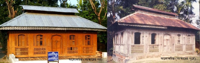Excellent Example Of Wooden Art: Momin Mosque Of Mathbaria